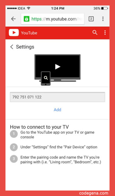 How to remote control youtube with smartphone? - Codegena