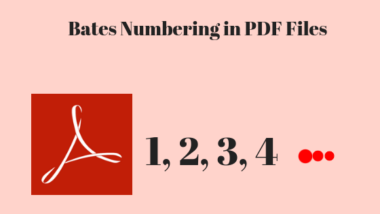 Bates Numbering in PDF Documents With or Without Adobe Acrobat