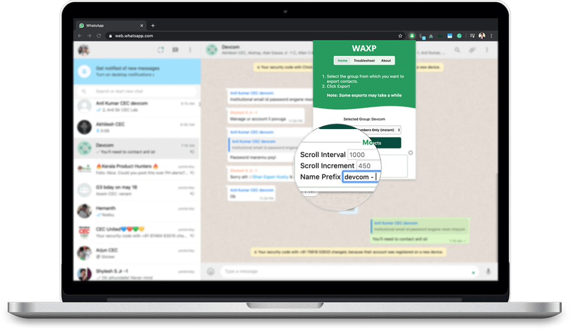 How to Export WhatsApp Group Contacts to CSV? - Codegena